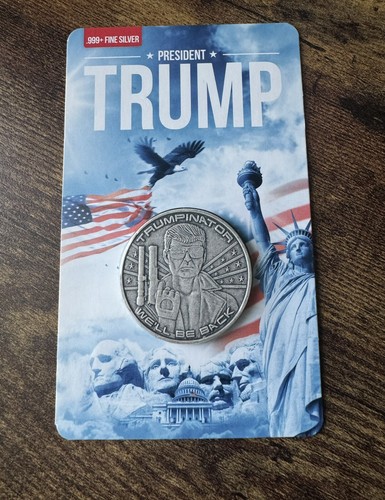 1oz Silver President Trump, Trumpinator Coin - Antiqued | eBay