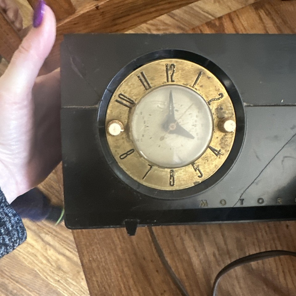 Motorola Vintage Clock Radio Model 55c for parts or repair | eBay