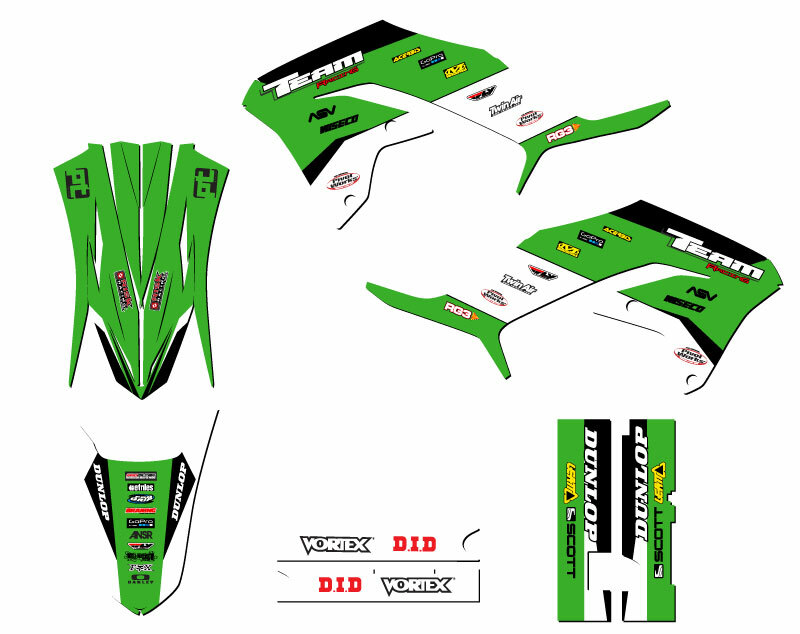 2020-2023 KAWASAKI KLX 230R GRAPHICS KIT DECALS DECO 230 R KLX230R 2022 ...