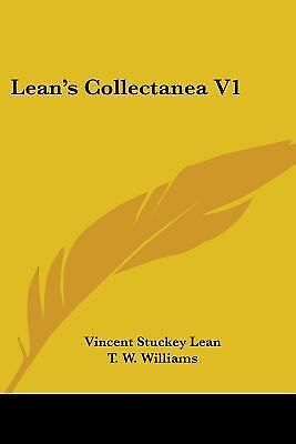 Lean's Collectanea V1 by Vincent Stuckey Lean (2007, Perfect) for sale ...