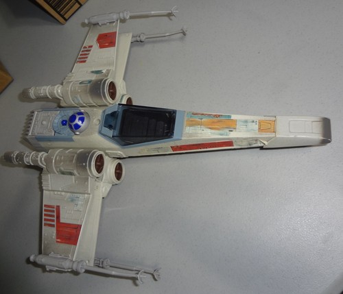 STAR WARS POTF ELECTRONIC X-WING FIGHTER KENNER TESTED WORKS ALL 4 ...
