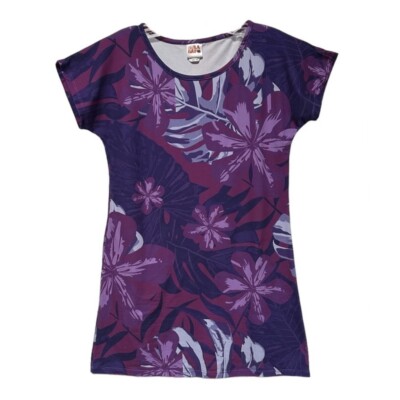 Hula Bay Tropical Floral Purple Dress Girls NWOT | eBay