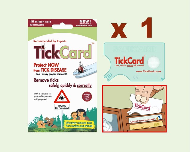 12 X TickCard Credit Card Size Tick Remover - 1st Class Delivery ...