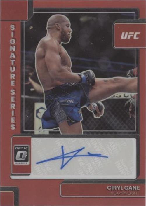 2023 Panini Donruss Optic UFC - Signature Series Ciryl Gane #SS-CGN Red ...