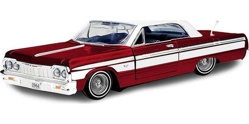 1964 Chevrolet Impala Lowrider Hard Top Candy Red Metallic with White ...