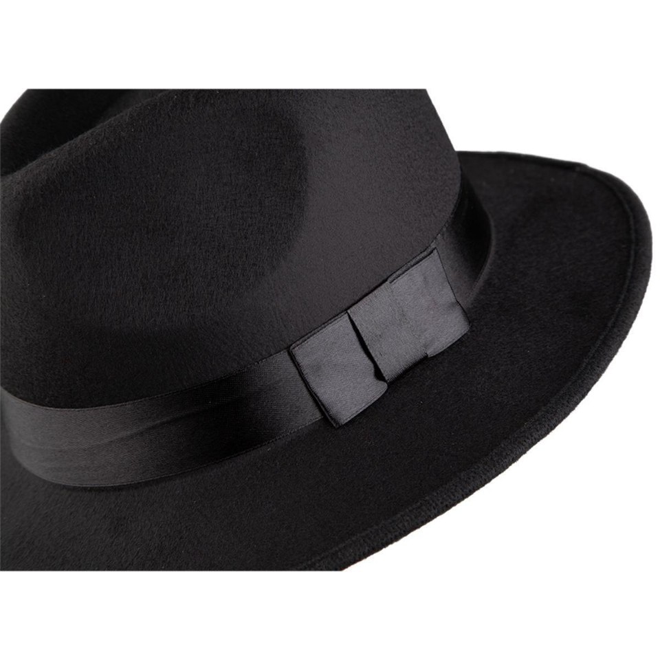 Wicked Costumes Swifty Fedora Hat Adult Fancy Dress - Black | eBay