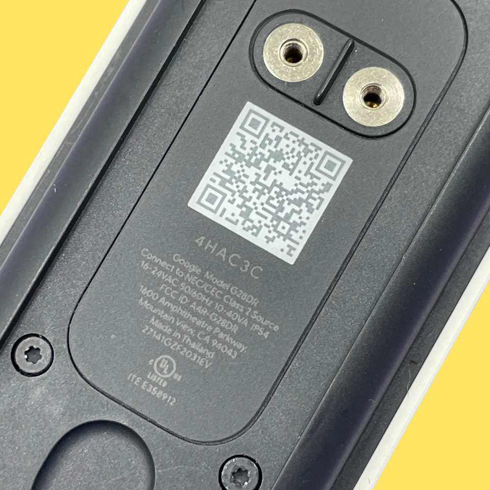 FOR PARTS Google Nest G28DR 2nd Generation Wired Doorbell NO POWER ...