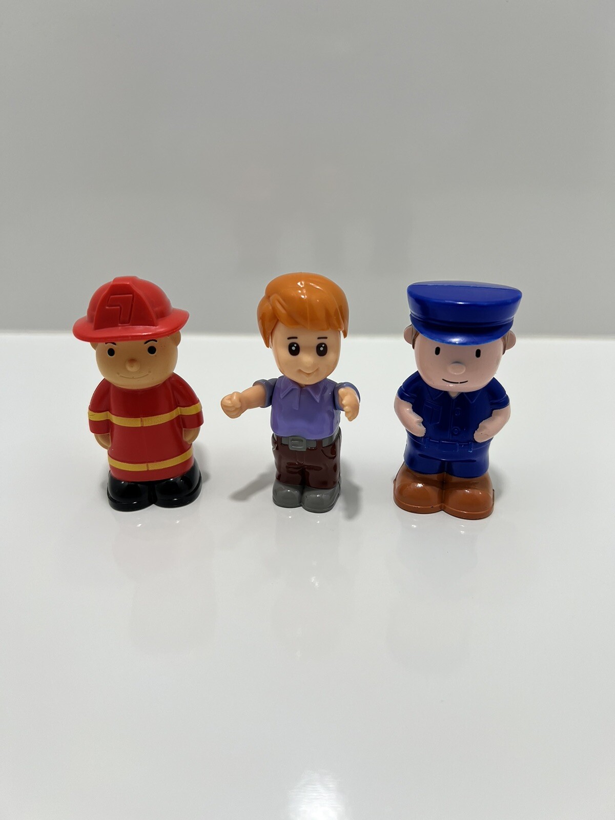 Vintage Fireman,Boy With Moveable Arms, Head and Mailman Figures Set | eBay