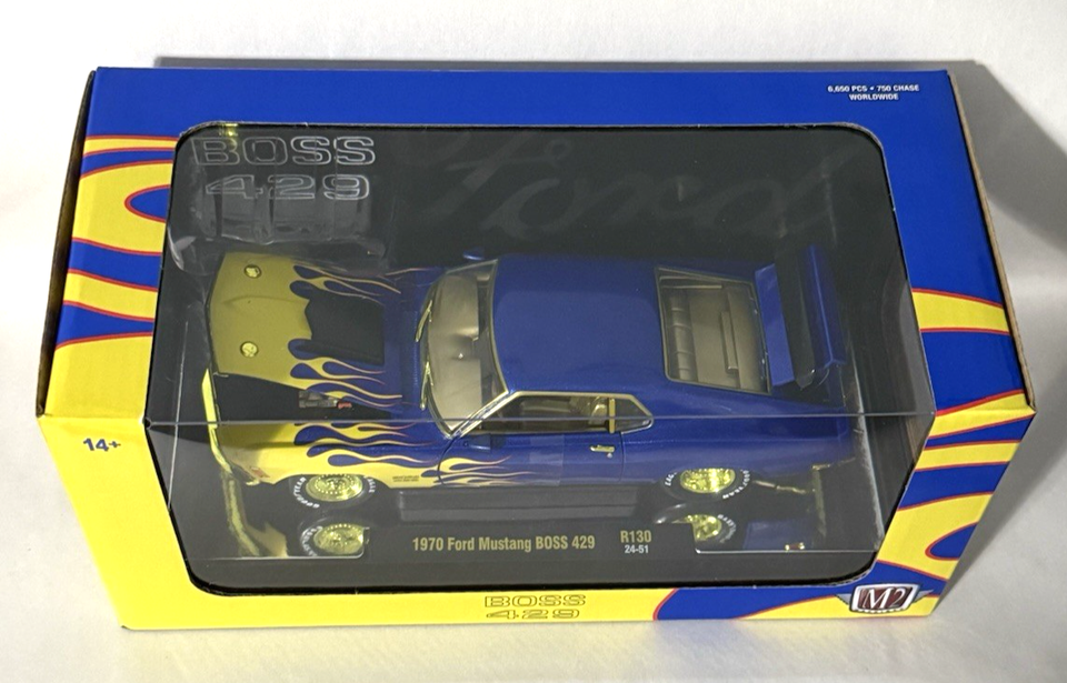 M2 Machines 1970 FORD MUSTANG BOSS 429 ~ 1:24 Scale ~ Boss 429 ~ Chase ...