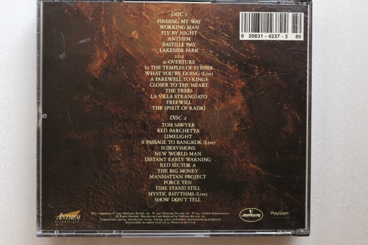 Rush – Chronicles CD 2 Disc Set Fat Case Alternative Rock, Pop Rock, Arena Rock | eBay