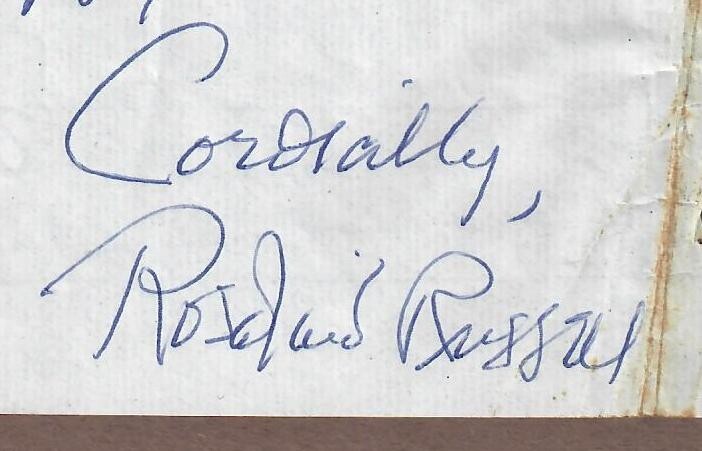 ROSALIND RUSSELL LETTER WITH AUTOGRAPH DEC 7, 1966 | eBay
