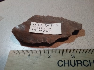 Indian Artifacts-Hide knife flesher Scraper-Arrowhead | eBay