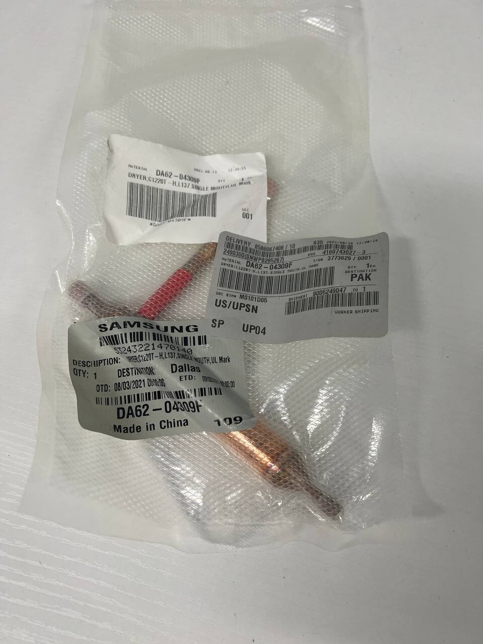 Genuine OEM Samsung Refrigerator Filter Dryer DA62-04309F DA81-06006B ...