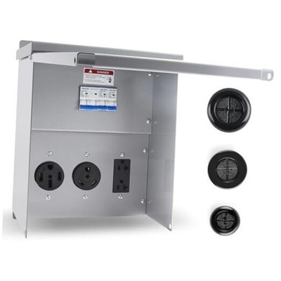 RV Electrical Panel 20 30 50 Amp Receptacle 20 30 50 Amp Rv Outlet ...