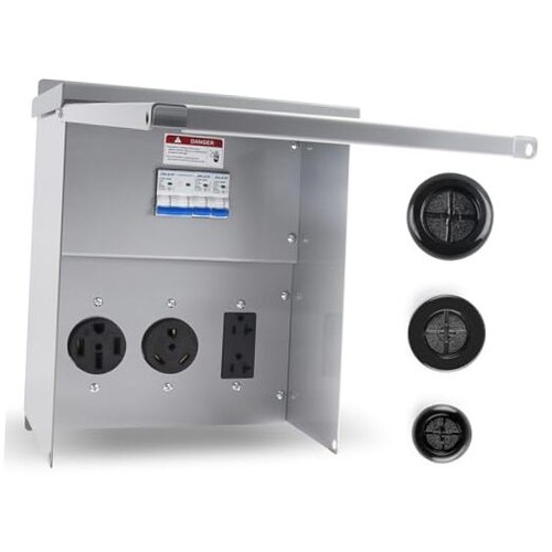 RV Electrical Panel 20 30 50 Amp Receptacle 20 30 50 Amp Rv Outlet ...