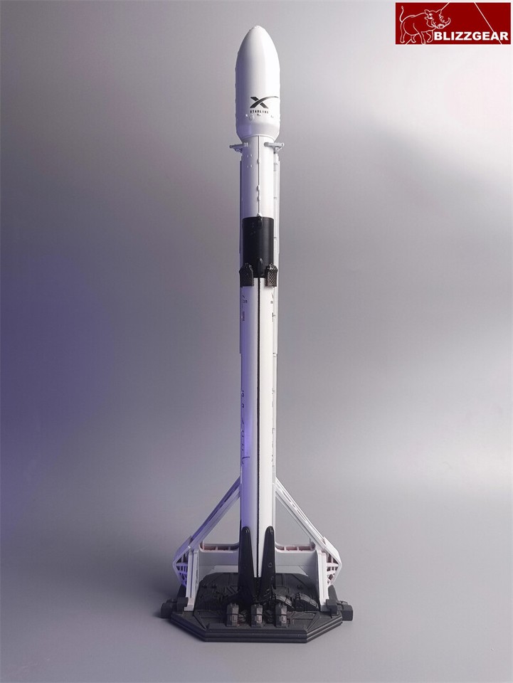 1：200 Scale SpaceX Falcon 9 Rocket F9 with Launcher Tower Resin Model ...