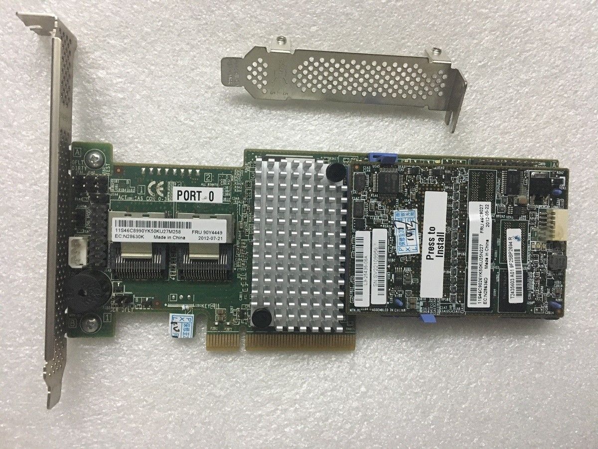 IBM ServeRAID M5110 SAS/SATA Adapter with 1Gb + battery 90Y4449 00AE807 ...