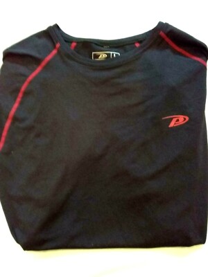 Pro Player Men’s Shirt Perform Dri Fitted Crew Neck Short Sleeves Black ...
