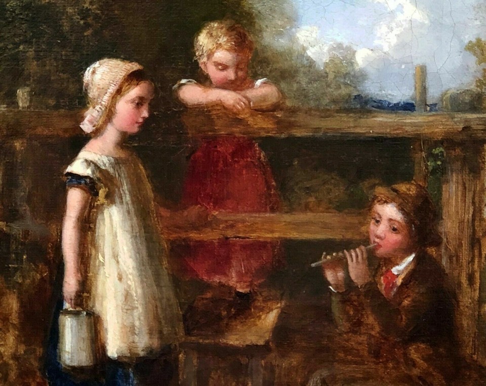 "Gently Playing The Flute" Thomas Lawrence PRA (1769-1830) Sign Oil On ...
