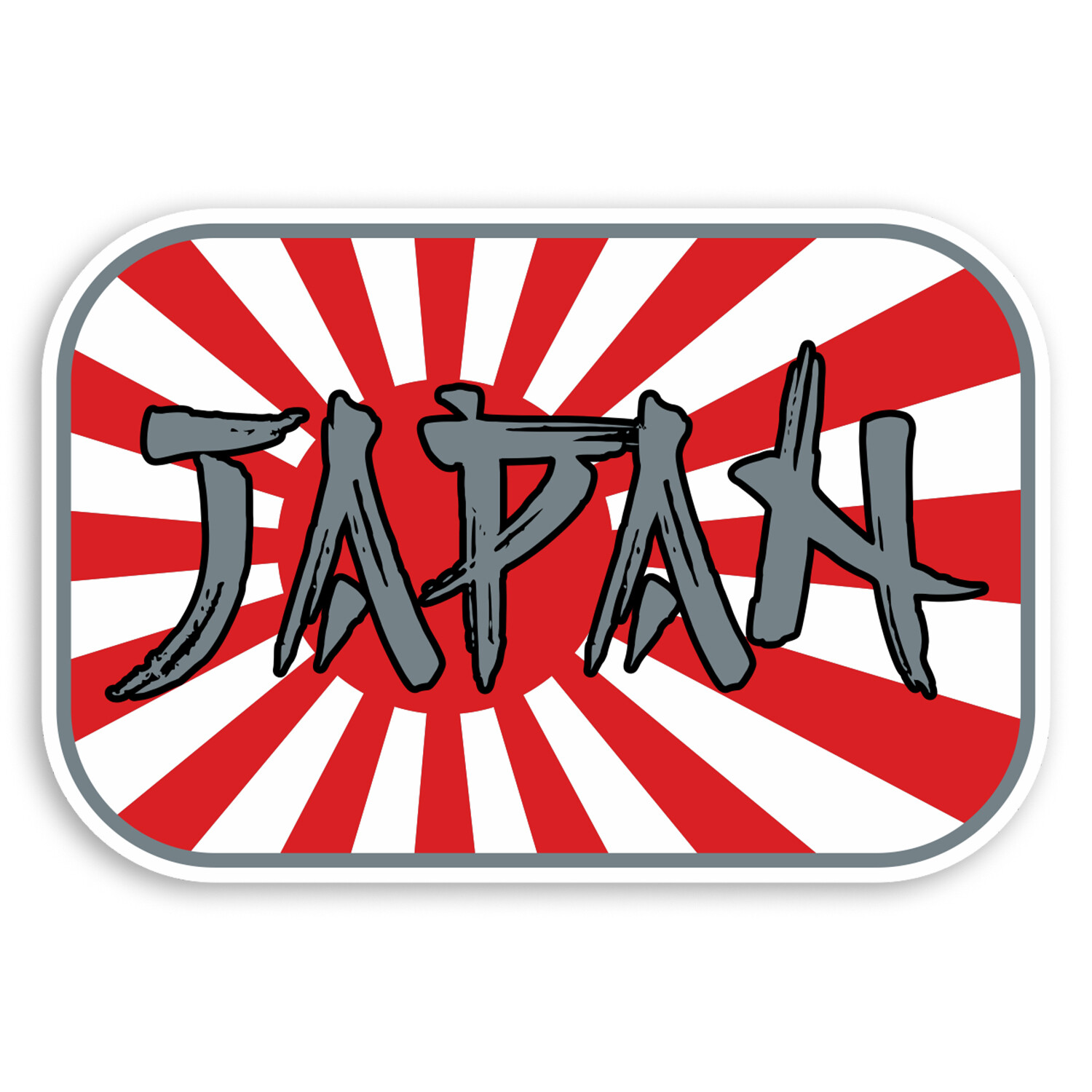 2 x 10cm Japan Vinyl Stickers - Japanese Flag Travel Luggage Sticker ...