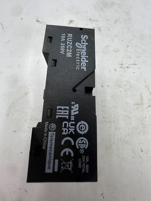 RUZC2M SCHNEIDER Zelio Plugin Relay Socket RUZC2M 940321 *Black | eBay