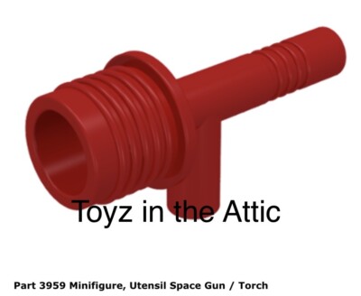 Lego 1x 3959 Red Minifigure, Utensil Space Gun / Torch | eBay