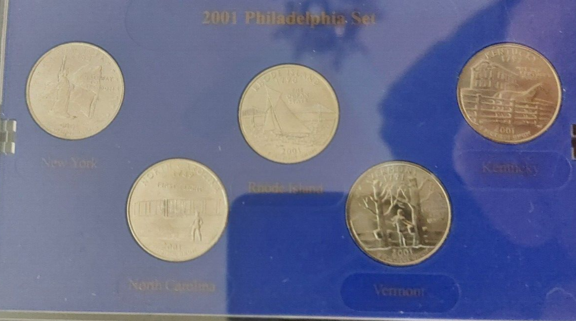 CSN 2001 - 2 STATE QUARTER Sets UNCIRCULATED COINS P & D | eBay