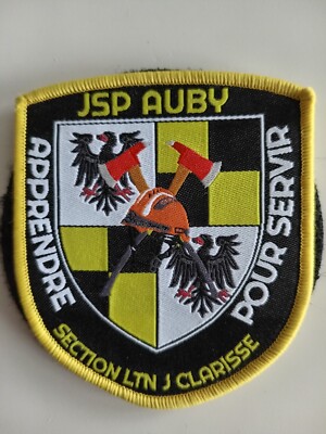 écusson pompier Sécurité Civile Jeune Sapeur Pompier Auby SDIS59 | eBay