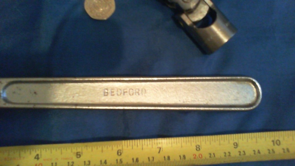 VINTAGE BEDFORD SOCKET RATCHET 1/2 DRIVE -SWIVEL JOINT -BRITISH MADE ...