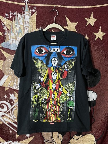 Supreme x Gilbert & George LIFE Tee Color black Size M made in USA EUC ...