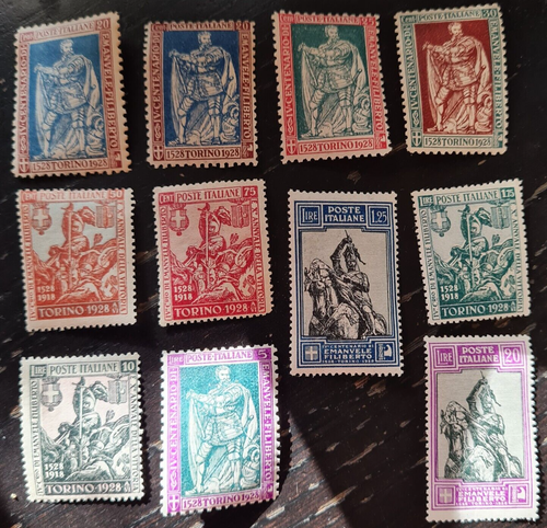 ITALY STAMPS - 1928 TORINO COMPLETE SET - MINT NO HINGE -SC CAT #201 ...