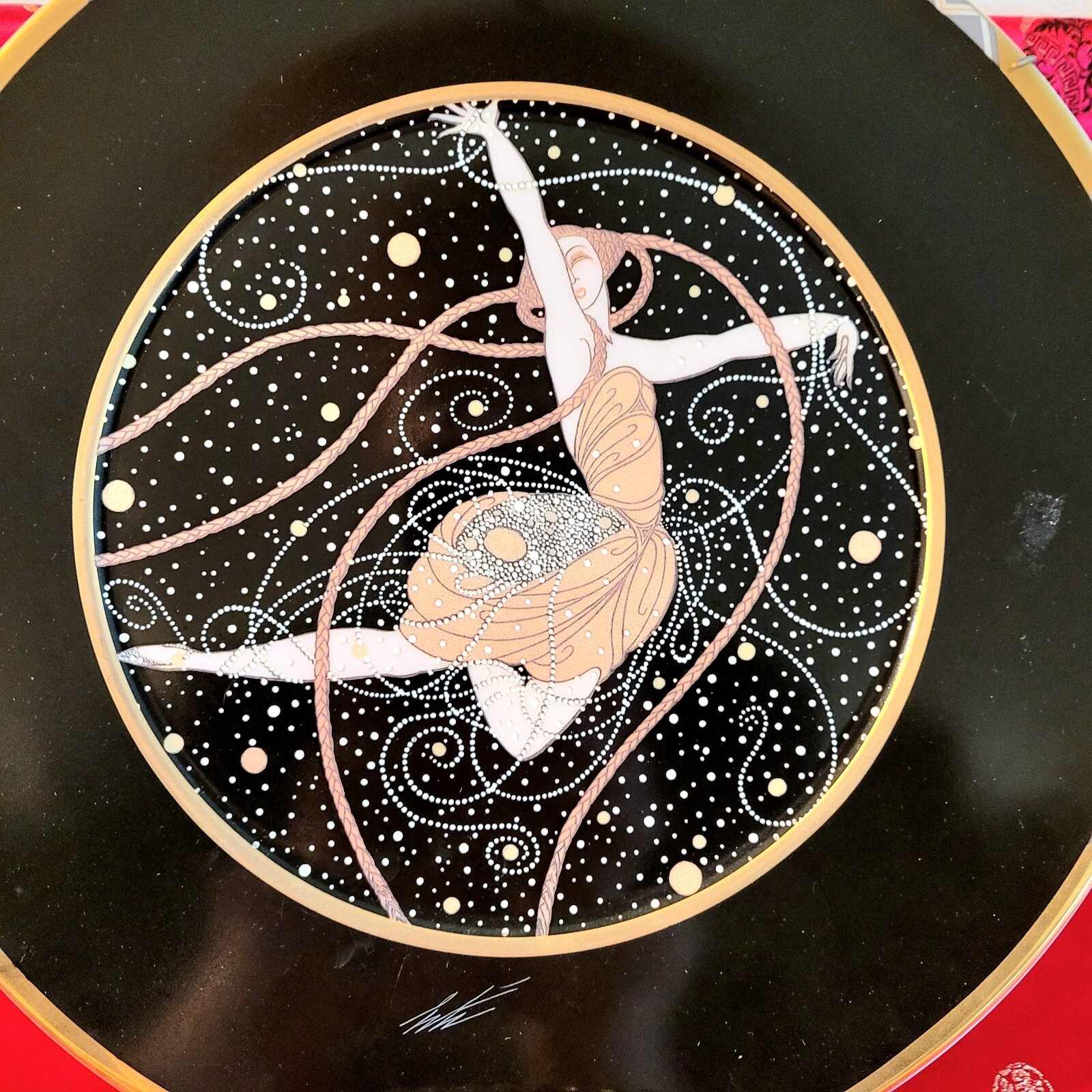 Vtg 1990 ERTE ONDEE UH208 GERMANY Art Deco Cabinet Plate 12.5 ...