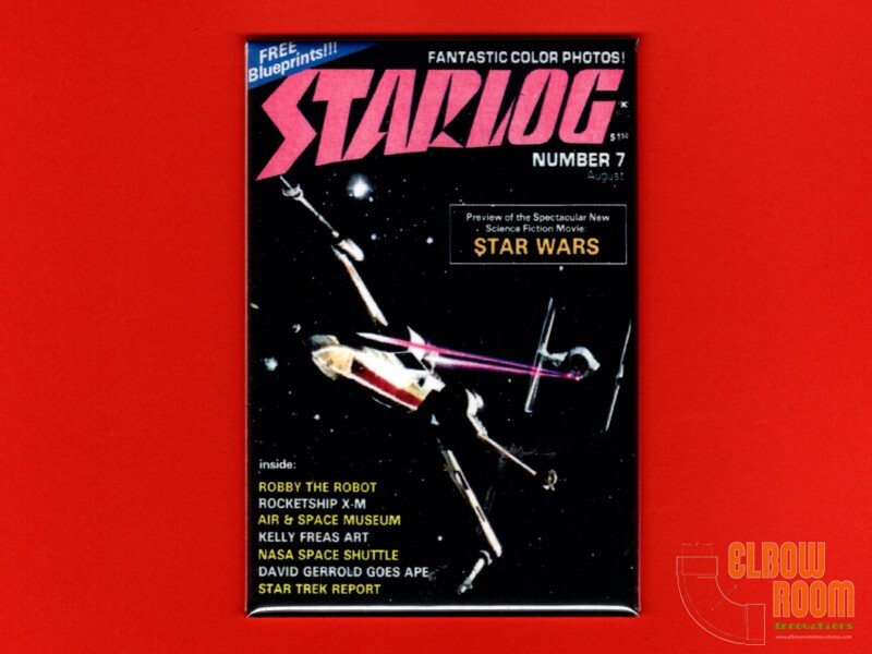 Starlog #7 magazine cover art 2x3" fridge magnet Star Wars 70s Sci Fi ...