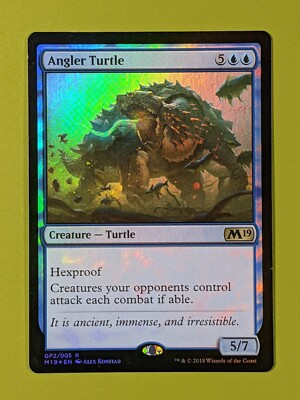 FOIL GIFT PACK PROMO Angler Turtle x1 Core Set 2019 1x Magic the ...