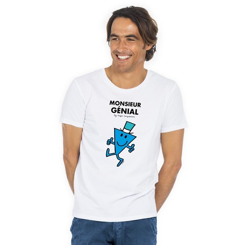 T-shirt homme manches courtes couleur blanc, MONSIEUR GENIAL | eBay