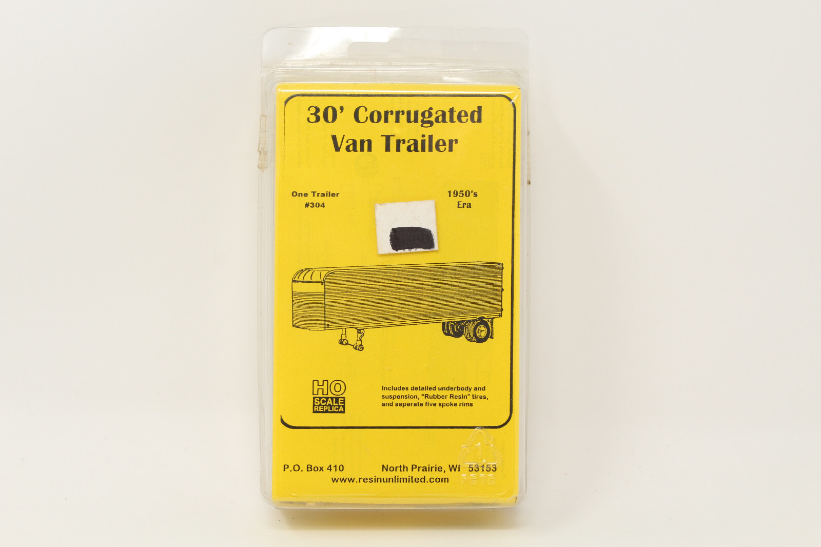 HO 1:87 Resin Unlimited 30' 1950's Era Corrugated Van Trailer Kit | eBay