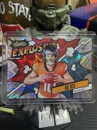 2024 Absolute Football Bo Nix Explosive SSP Case Hit Rookie CLEAN ...