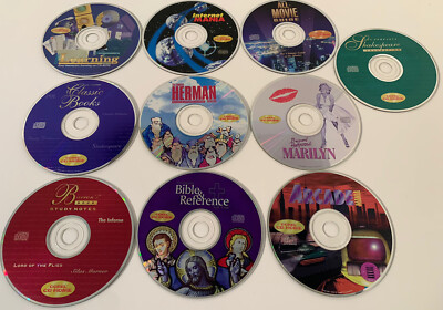 Lot of 10 - Vintage 1995 COREL CD HOME Collection PC CDROM Reference ...