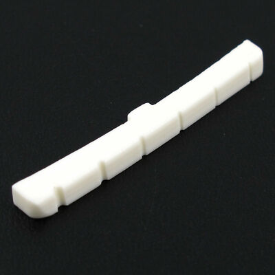 43mm Bone Guitar Nut Shaped Slotted Flat Bottom 1-11/16" for Fender ...