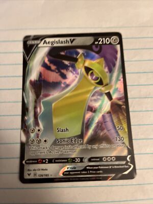 Aegislash V - SWSH Vivid Voltage 126/185 - Half-Art Rare Pokemon Card ...