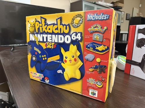 NEW Nintendo 64 Pikachu Edition System Console Brand New Sealed Toys R ...
