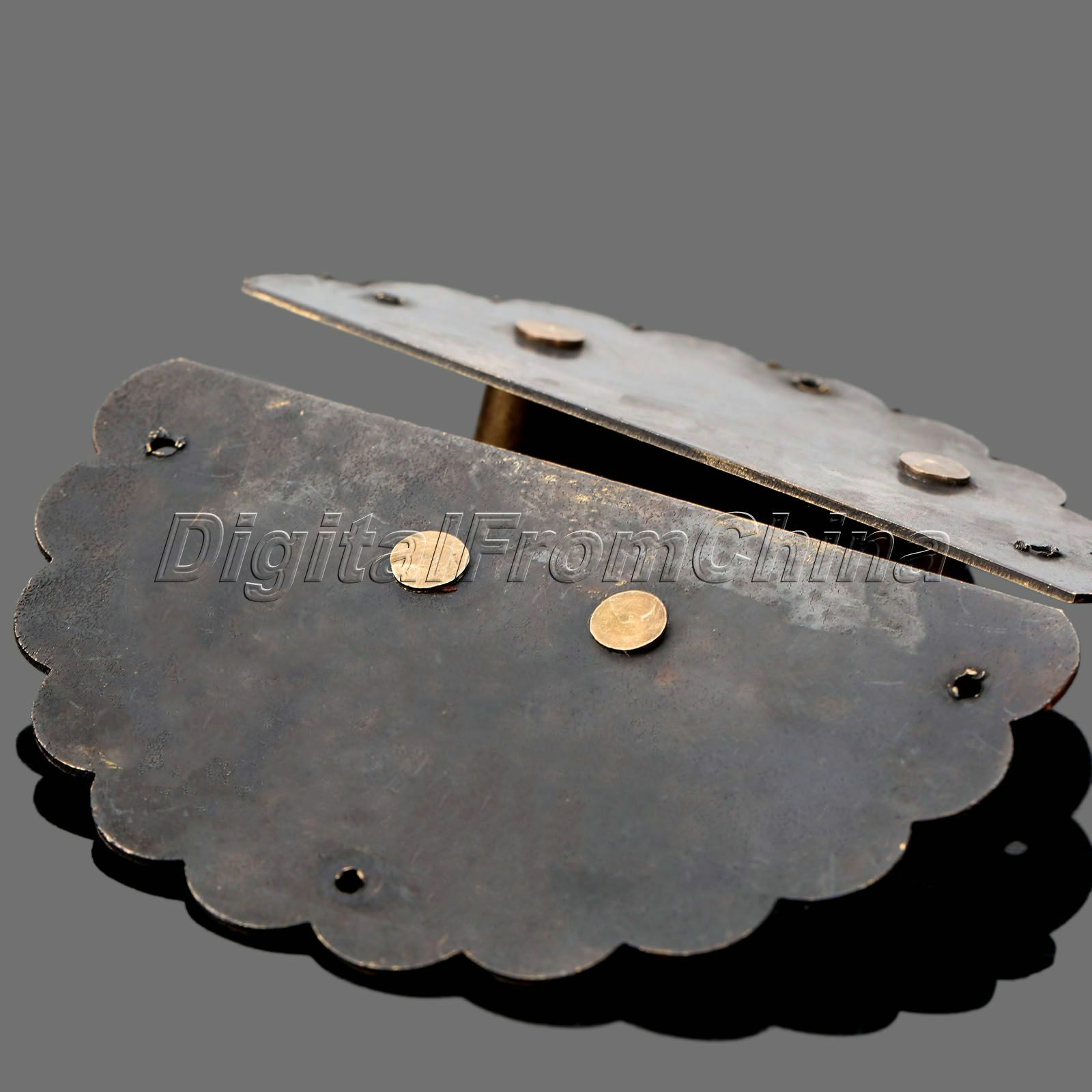 3.15" Brass Chinese Hardware Latch Copper Trunk Handle Box Hand ...