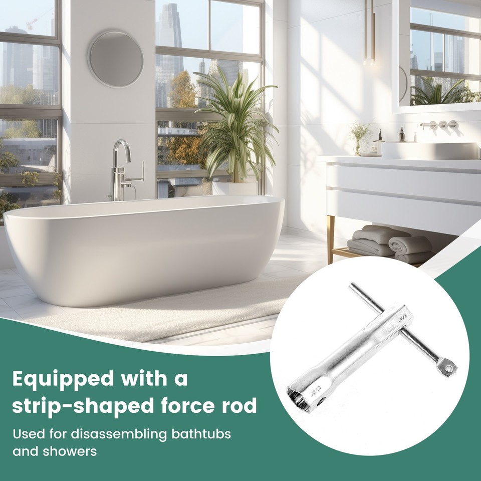 6Pcs Shower Valve Socket Wrench Set 5 Sizes Double Ended Plumbers ...