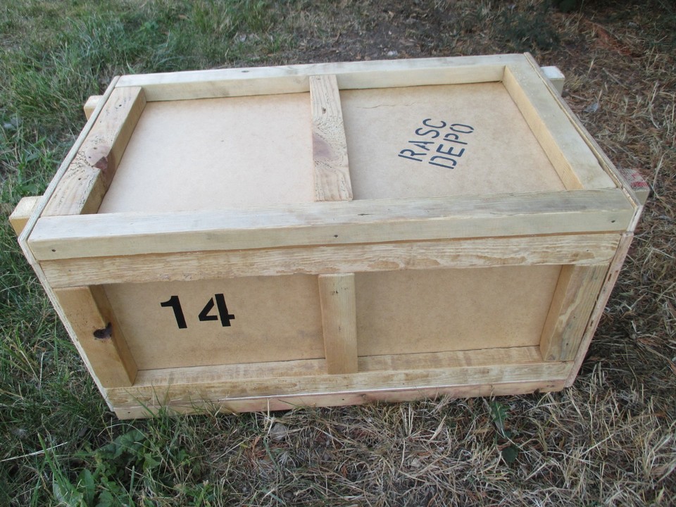 WW2 Army Ration Wood Compo Crate Repro Reenactment stamped 1944 Crows ...