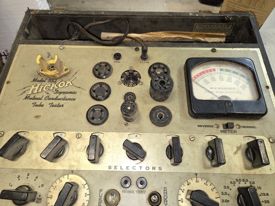 Hickok Model 532 Tube Tester with Original Box | eBay