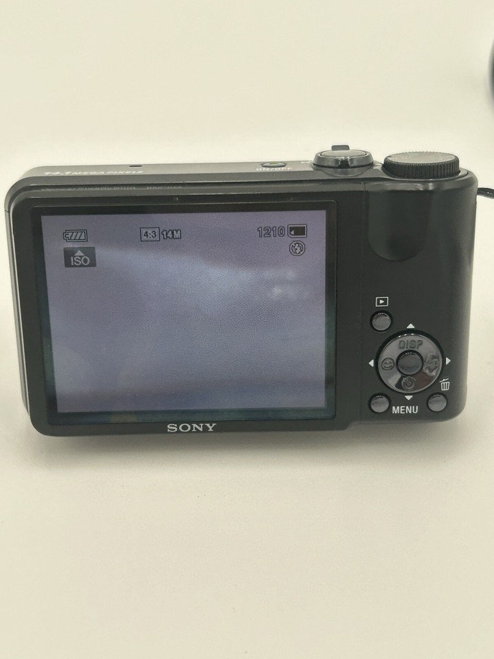 Sony Cyber-Shot DSC-H55 14.1MP 10x Optical Zoom Digital Camera Black ...