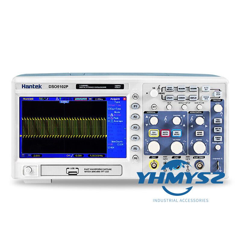 Hantek DSO5102P USB 1Gsa/s 100MHz 7'' TFT Digital Oscilloscope 40K 2CH ...