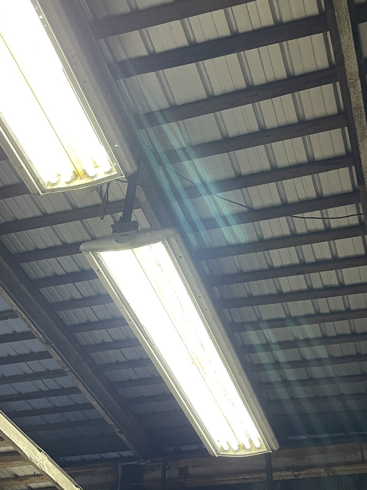 vintage Spaulding fluorescent Industrial Fluorescent Warehouse Light | eBay