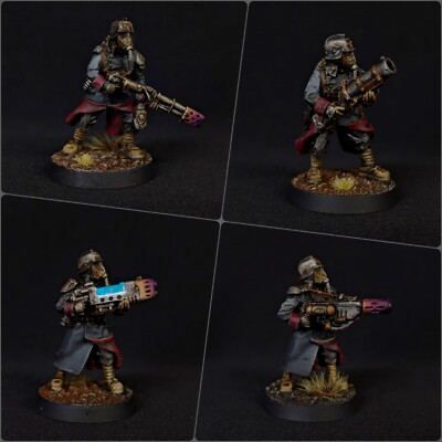 Commission painted 5 models DKoK Krieg Advancing Troops special weapon ...