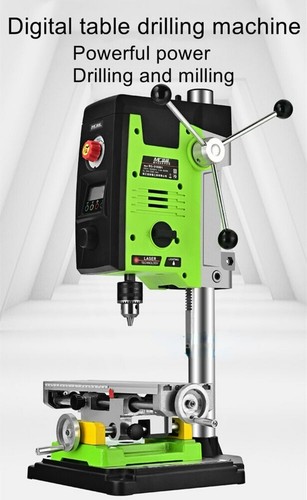 Digital Display Desktop Drill Small Home 220v Drilling and Milling ...